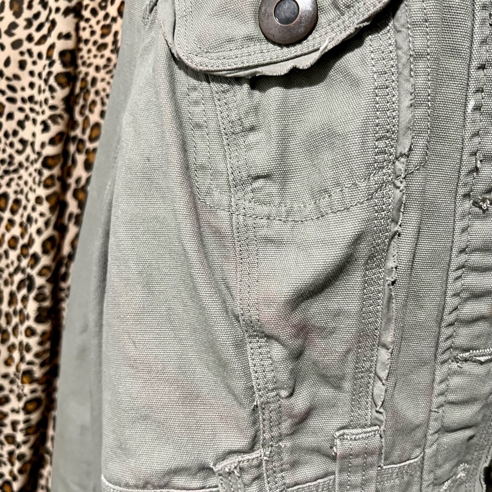 Sharp Olive Punk Jacket - Gem